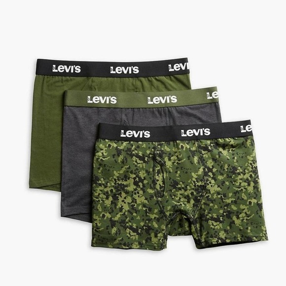 Levi's | Underwear & Socks | Levis Mens Dappled Cotton Camo Boxer ...